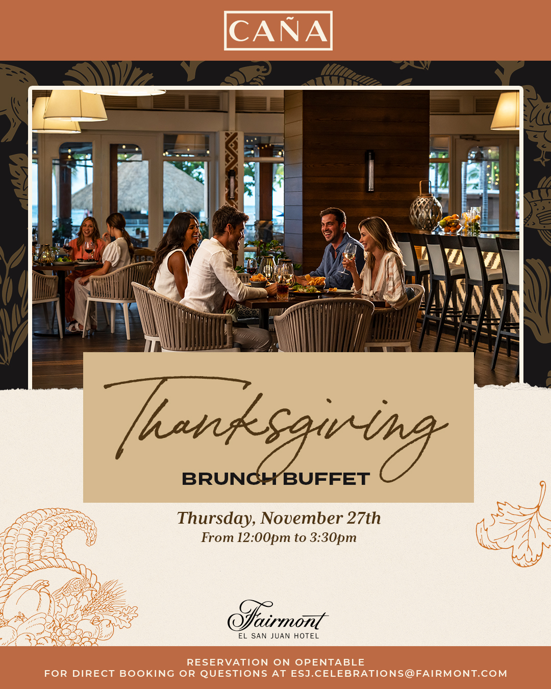 Thanksgiving at Fairmont El San Juan Hotel | Fairmont El San Juan